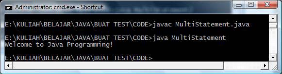 Bow's Blog: Penggunaan System.out.println dan System.out.print dalam Java