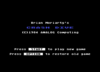 Gaming After 40: Adventure of the Week: Crash Dive! (1984)