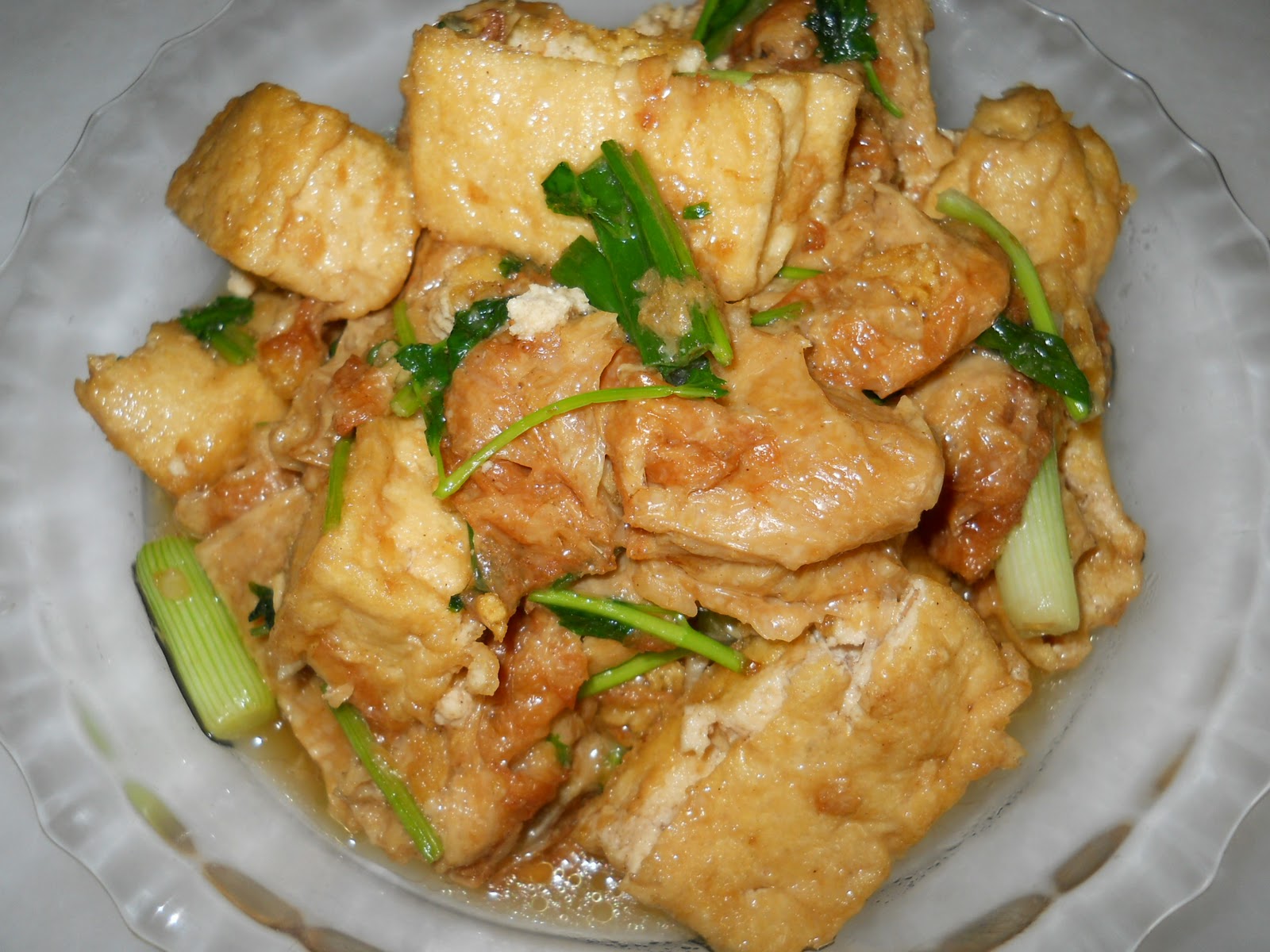 FOOD IDEAS: TAUFU WITH MOCK DUCK(VEGETARIAN DUCK)