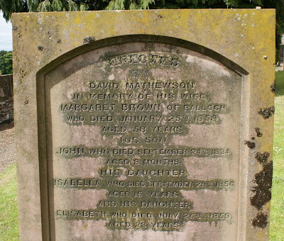 Tour Scotland: Tour Scotland Photograph Margaret Brown Gravestone Alyth ...