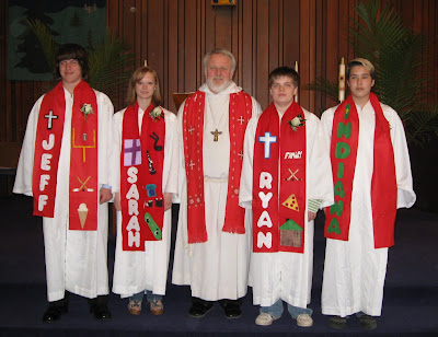 Christ Our Savior Lutheran Photos: How to wear a confirmation stole