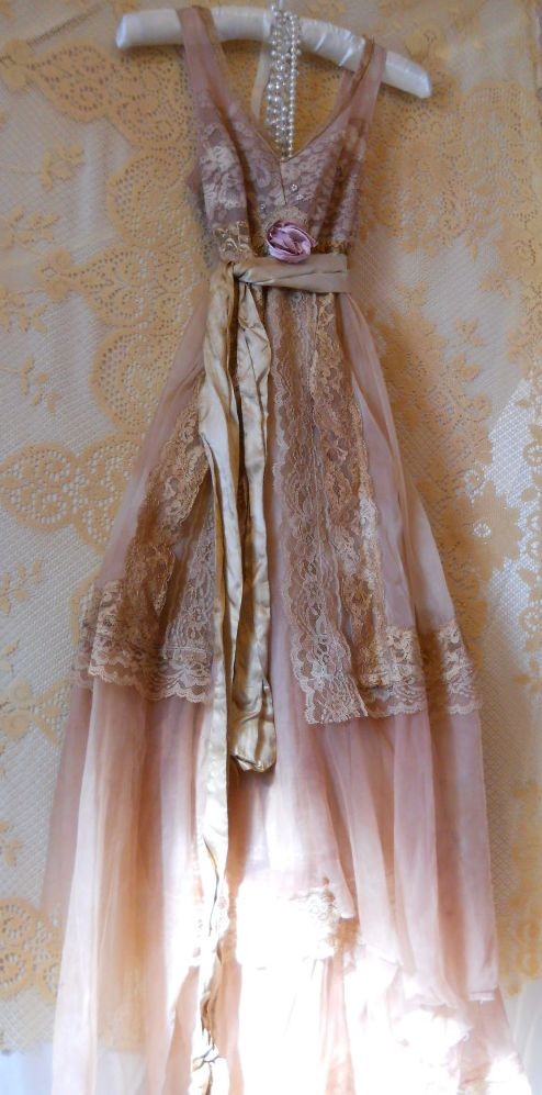 Joy's blog: Wedding Dress Bride Gown Ivory Upcycled Slip Dress Wedding ...