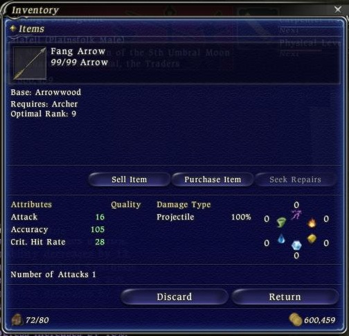 Letrange's FFXIV Blog: Operation Make Some Arrows