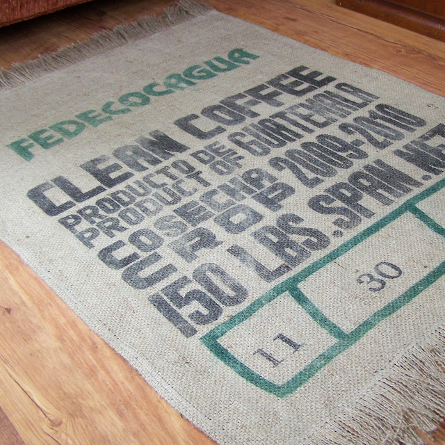 Unique Coffee Bag Rug Tutorial | Maiden Jane