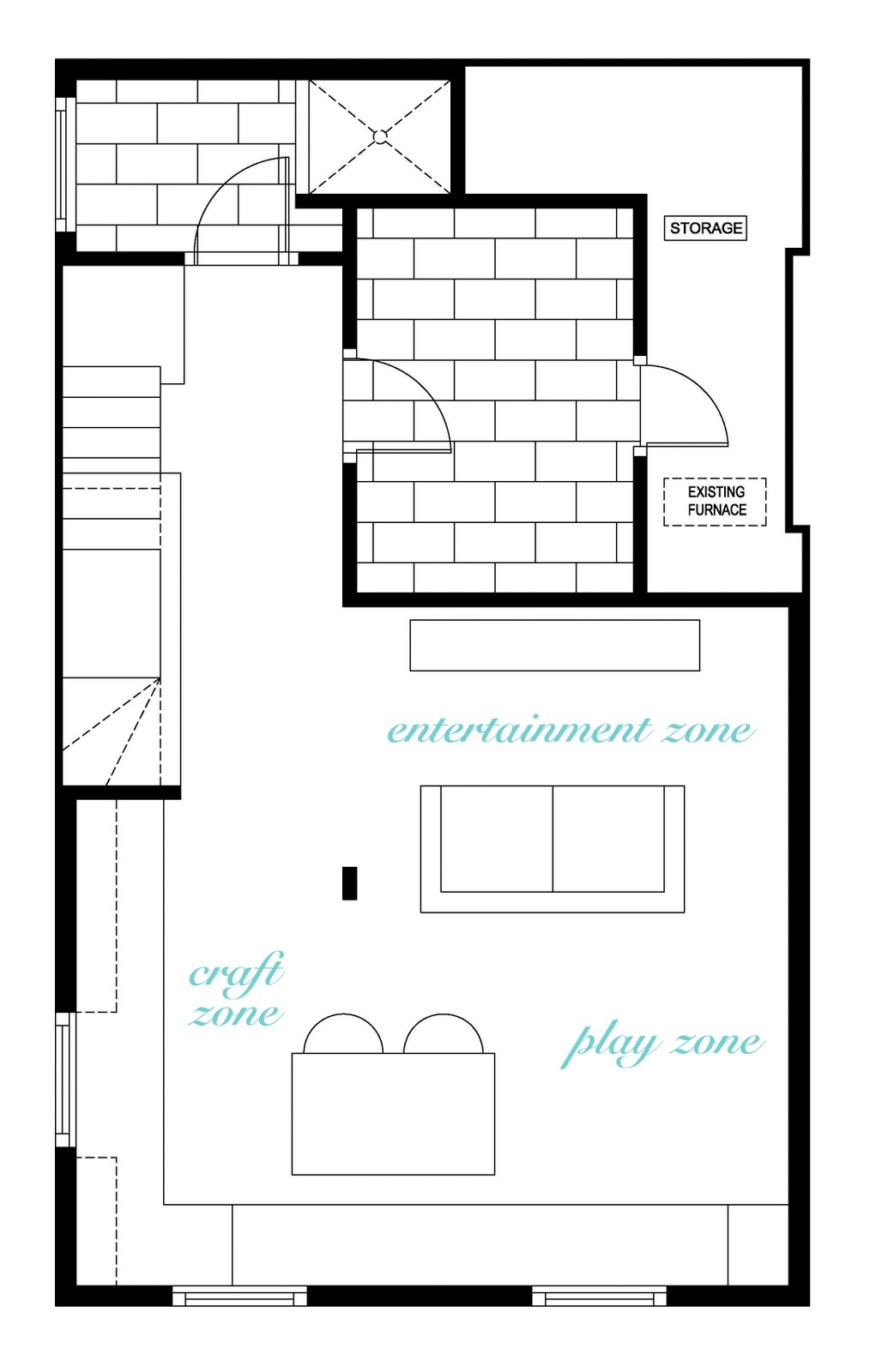 The Basement Plan...For Now - Rambling Renovators
