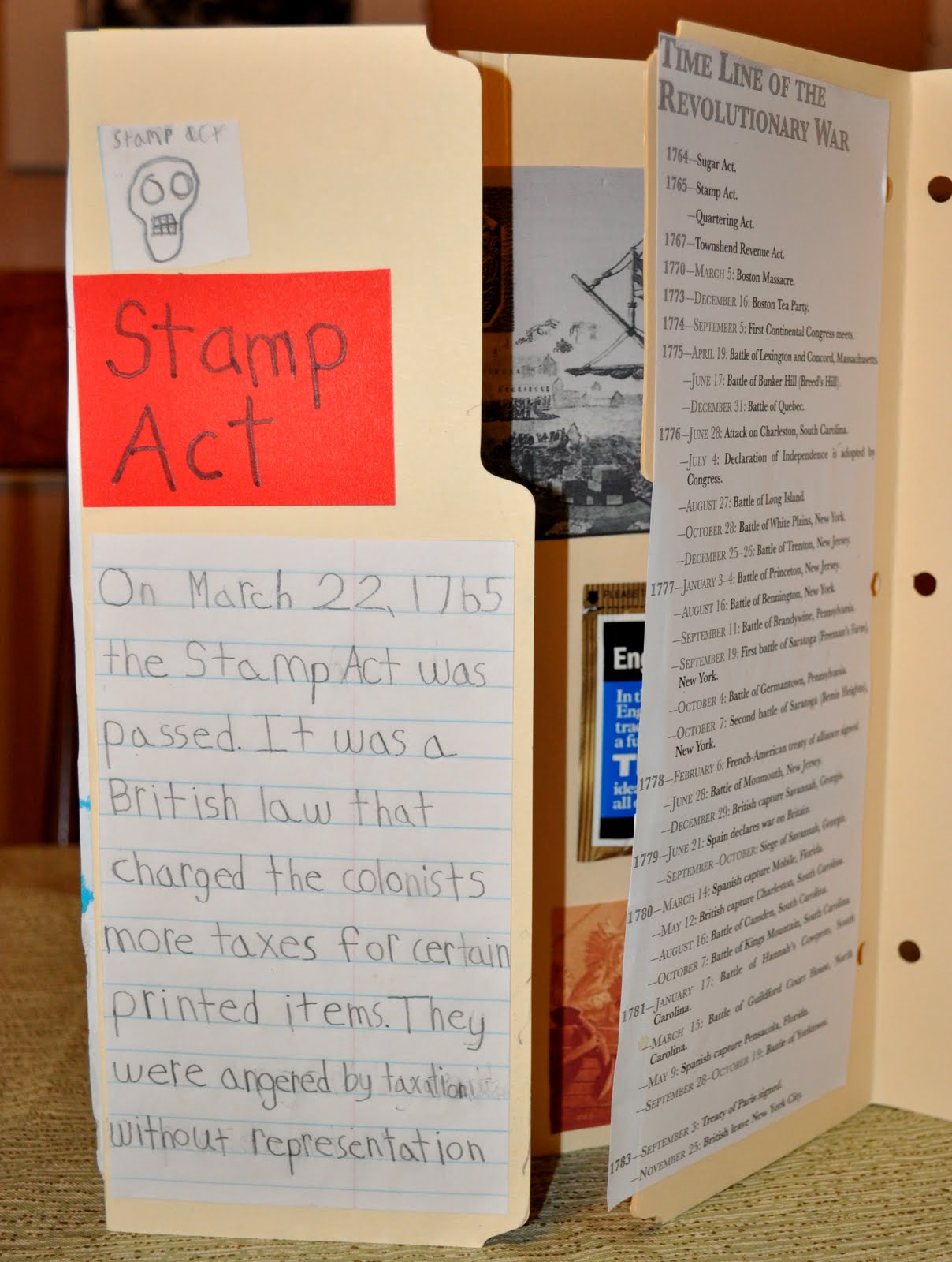 Cami's School At Home: Revolutionary War Lapbook