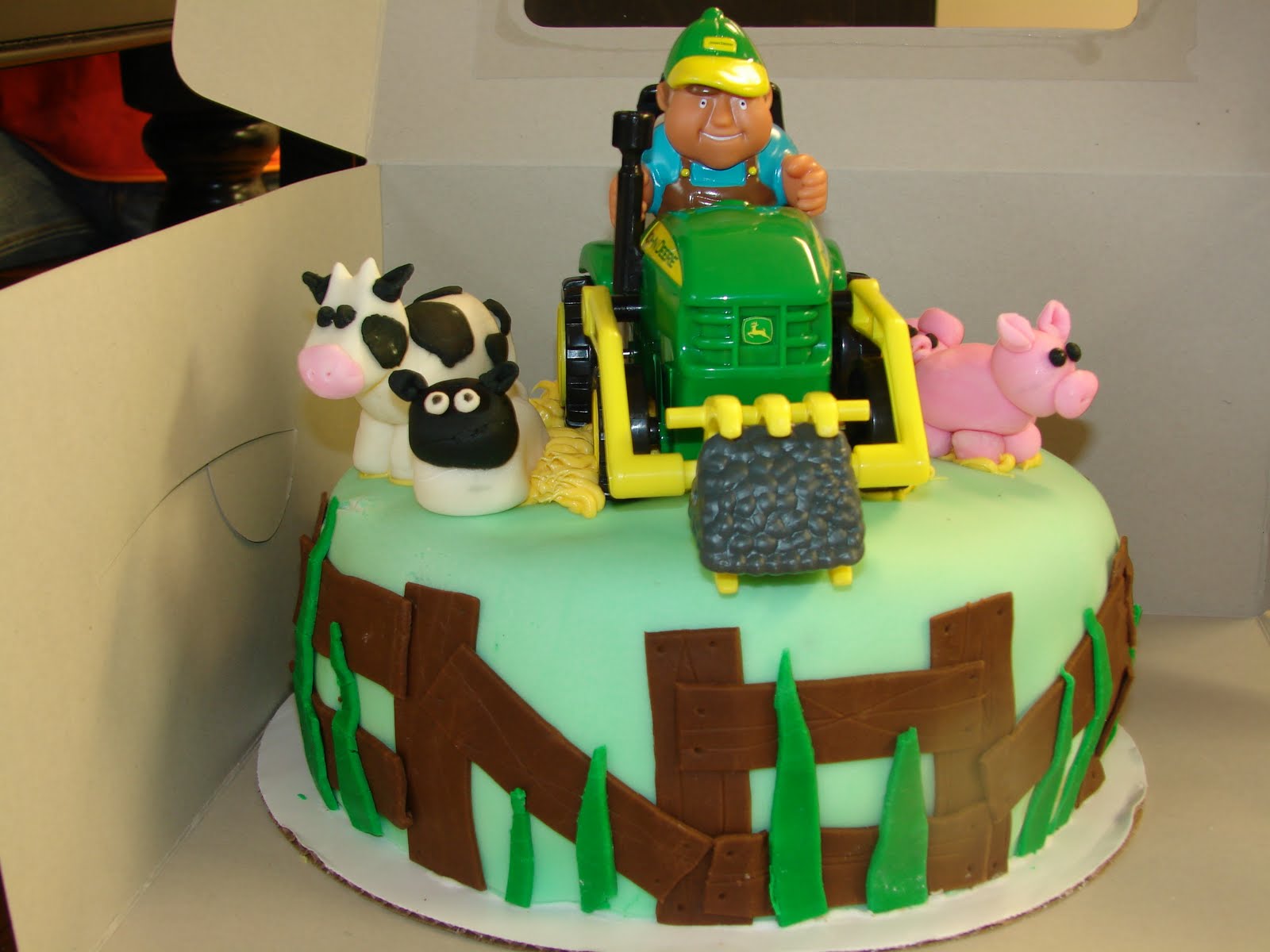 Heather's Creations: Farm tractor cake