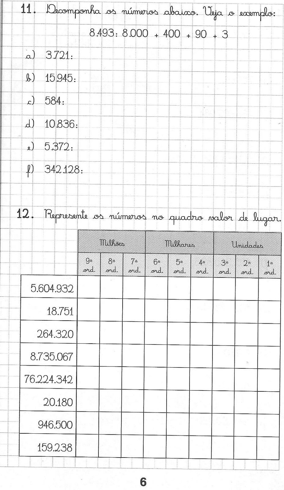 A Matemática está em tudo!: Sistema de Numeração Decimal