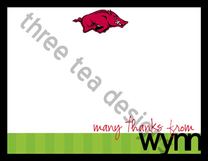 Three Tea Design: Razorback Birthday Invitations