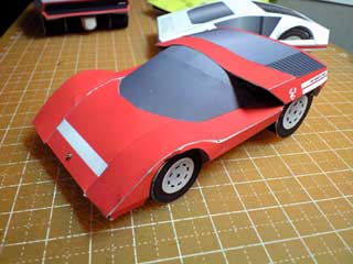 Pininfarina Fiat Abarth 2000 Scorpio Papercraft ~ Paperkraft.net - Free ...