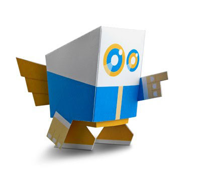 Mobi Paper Toy (Mascot) ~ Paperkraft.net - Free Papercraft, Paper Model ...