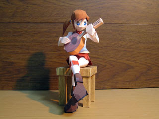 Natsumi Papercraft (Guitar Playing) ~ Paperkraft.net - Free Papercraft ...