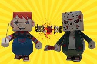 Free Papercraft: Chucky & Jason Papercraft (Dumpy)