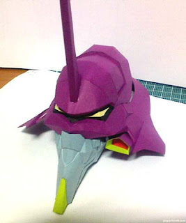 Evangelion Papercraft (Head) ~ Paperkraft.net - Free Papercraft, Paper ...
