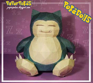 Pokemon Doll Papercraft - Snorlax ~ Paperkraft.net - Free Papercraft ...