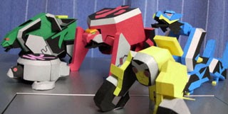 Samurai Sentai Shinkenger - Origami Mecha Papercraft Now Available ...