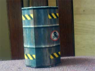 GoldenEye - Explosive Barrel Papercraft ~ Paperkraft.net - Free ...