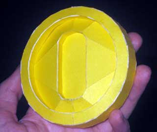 Super Mario - Coin Papercraft ~ Paperkraft.net - Free Papercraft, Paper ...