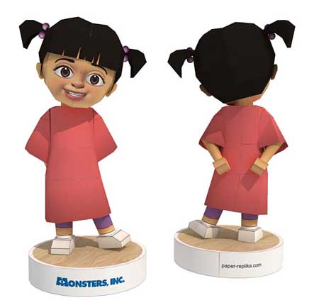 Papercraft - Monster Inc Boo - Papercraft4u | Free Papercrafts, Paper ...