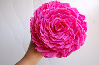 Duchess rose composite large flower bouquet -single hot pink roses ...