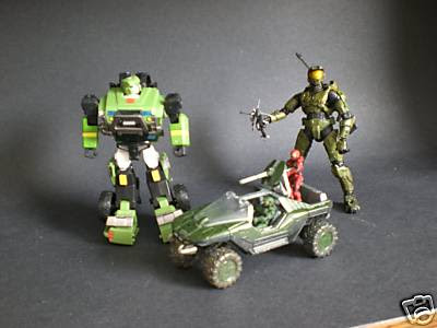 toycutter: Master Chief/Warthog Transformer (Halo)