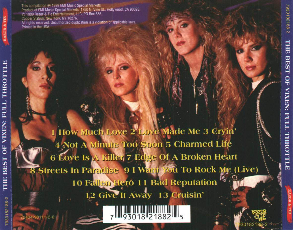 AOR Night Drive: VIXEN - The Best of Vixen [Full Throttle]