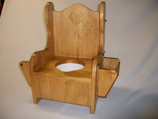 wooden potty chair