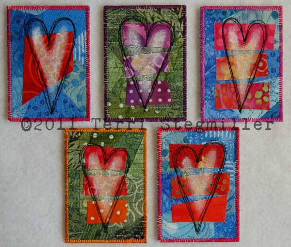 Terri Stegmiller Art and Design: Valentine ATCs Terri Stegmiller Art and Design: Valentine ATCs