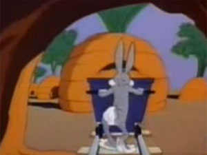 Cartoon-Vergleich: LUMBER-JACK RABBIT