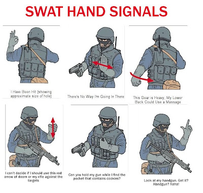 Spider Girl's Blizzogizzle: Swat Hand Signals