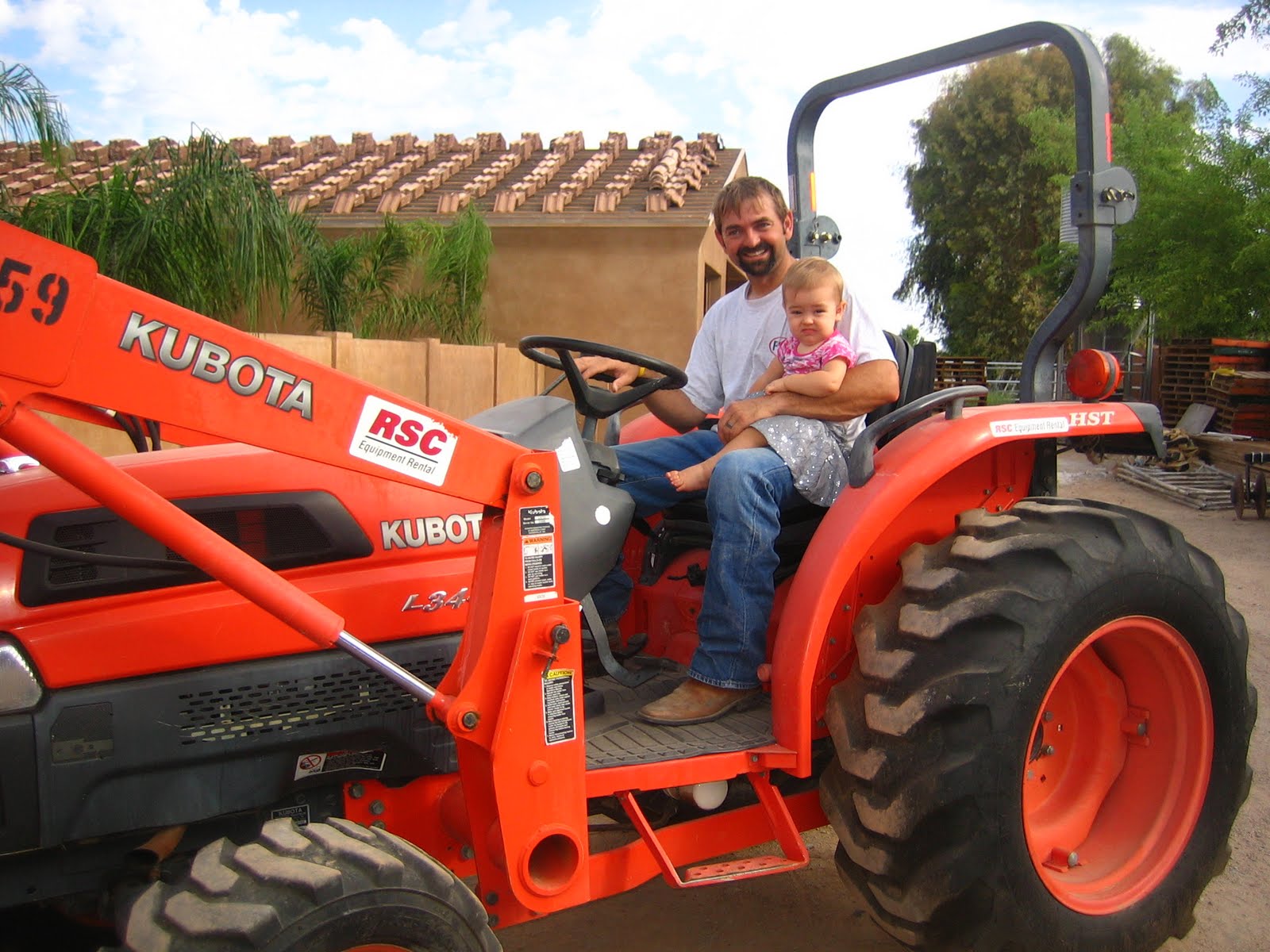 LOVE like I have never known...: The Big Orange Kubota ;)