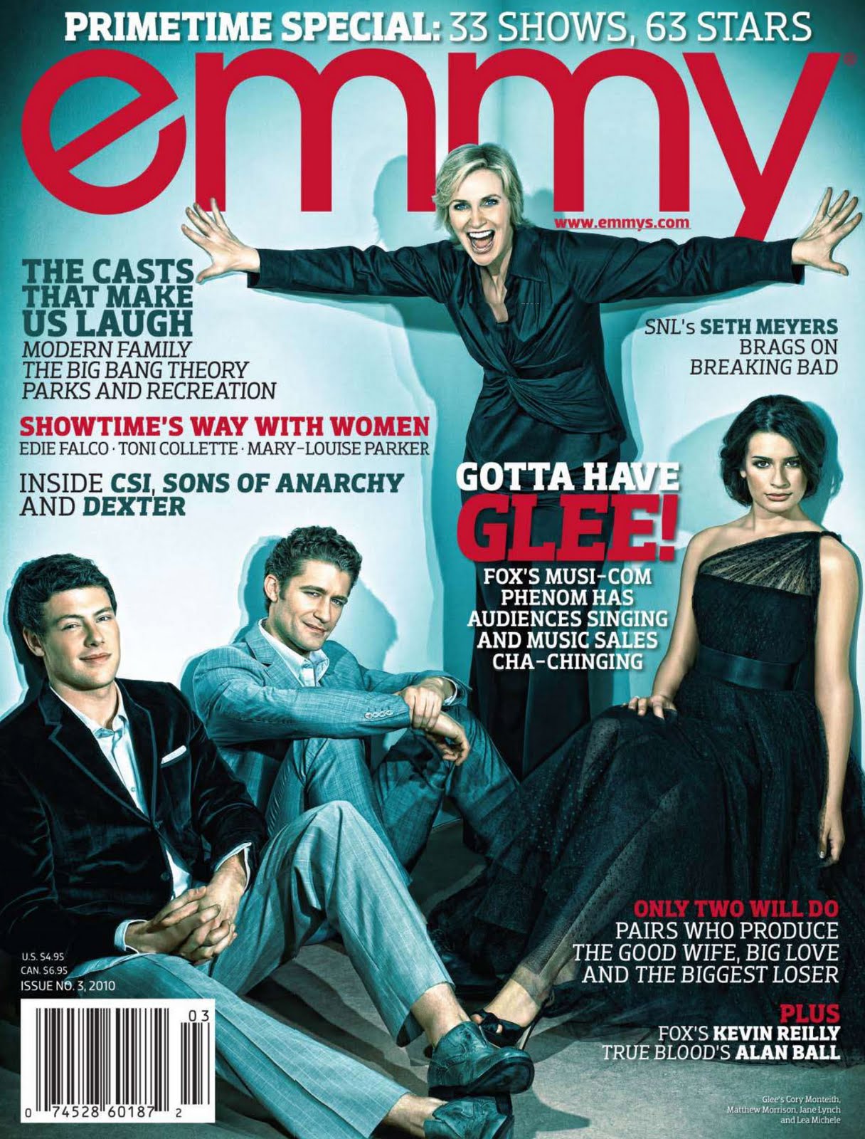 Glee Cast Covers Emmy Magazine