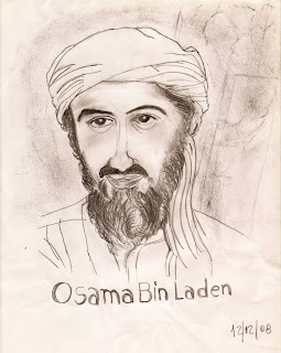 Mis Dibujos hechos a lapiz: Osama Bin Laden