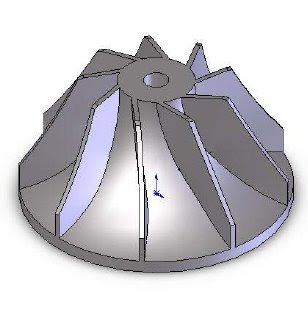 solidworks box: Modeling a Centrifugal Compressor Wheel