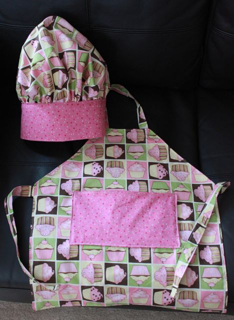 everywhere orange: Child's Apron and Chef's hat