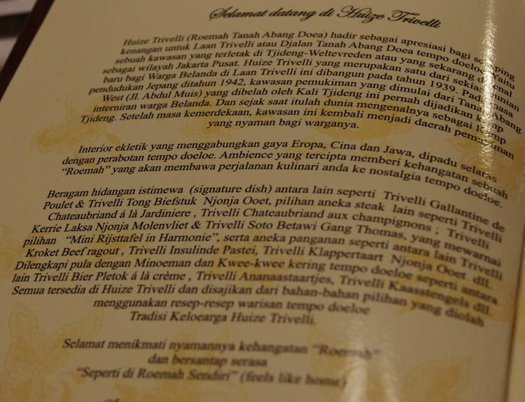HUIZE TRIVELLI Heritage Resto and Pattisier @ Jl Tanah Abang 2, Jakarta ...