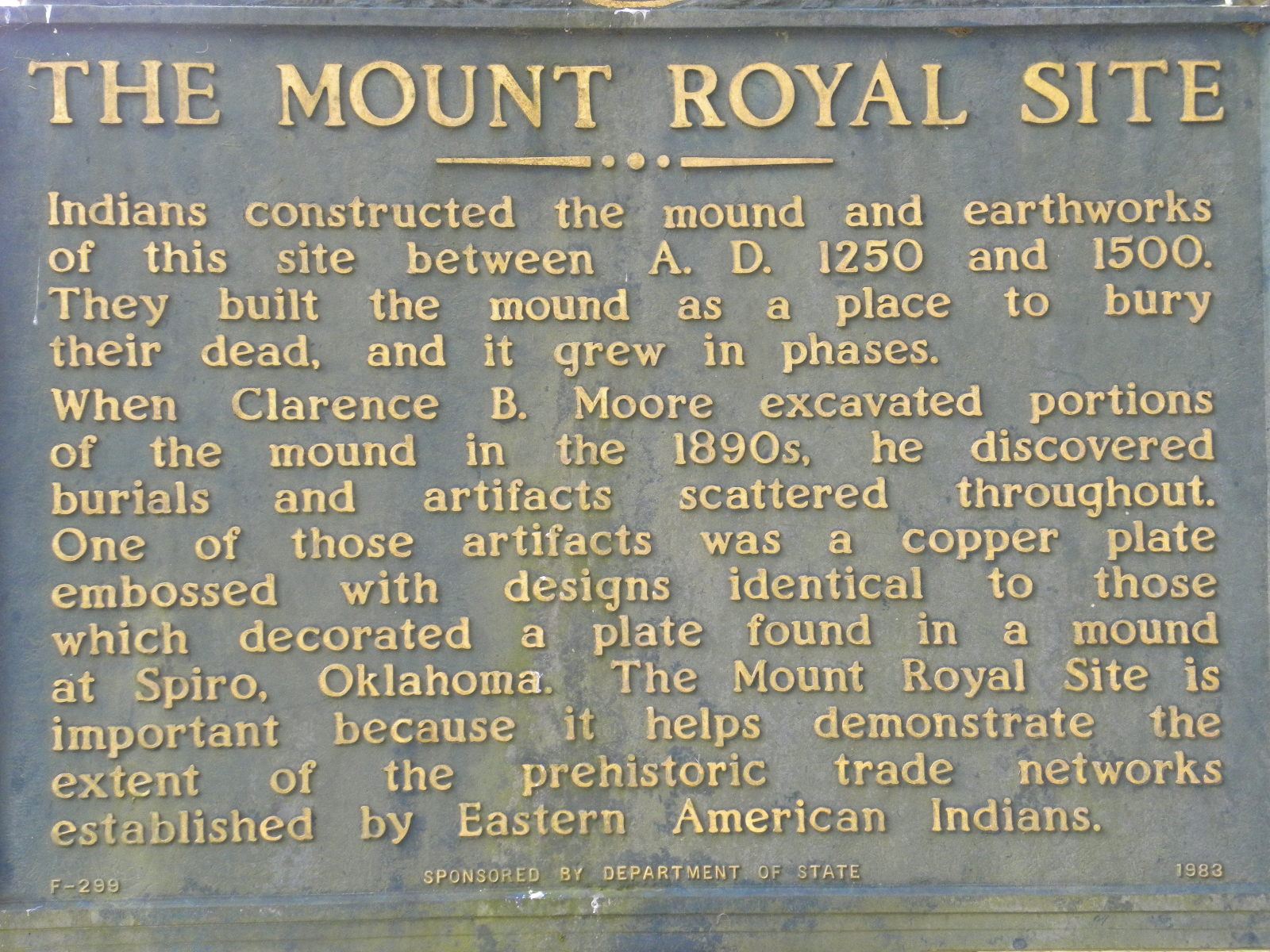 My Secrets for Happiness: The Mount Royal Site, Florida