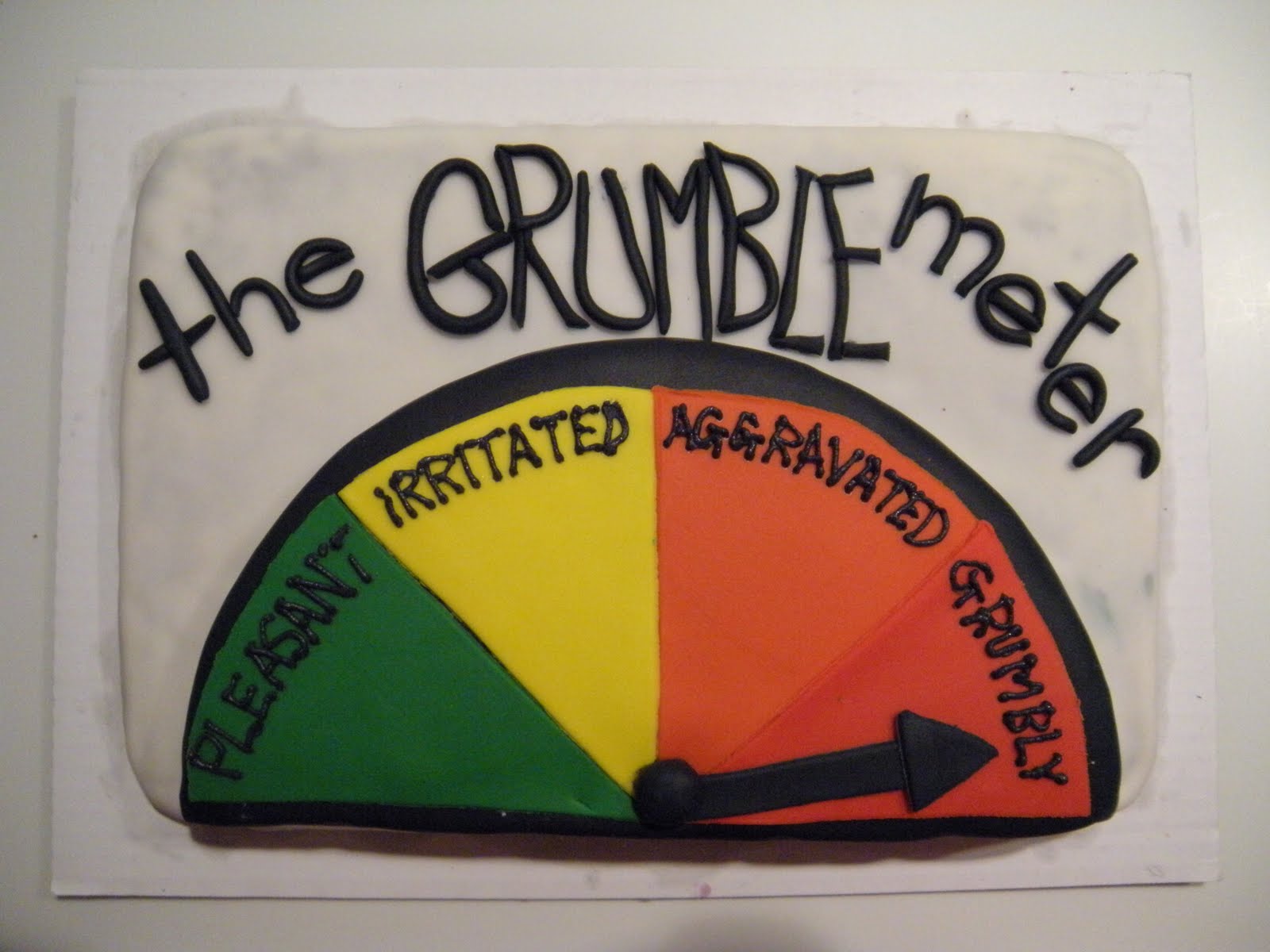 Mmmeliacakes!: Custom Cakes For Every Occasion!: Grumble Meter Cake