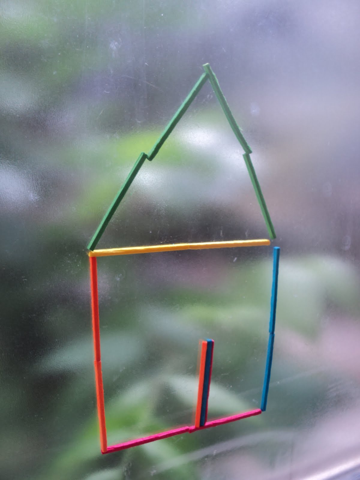 A Little Learning For Two: Sticky Window Art