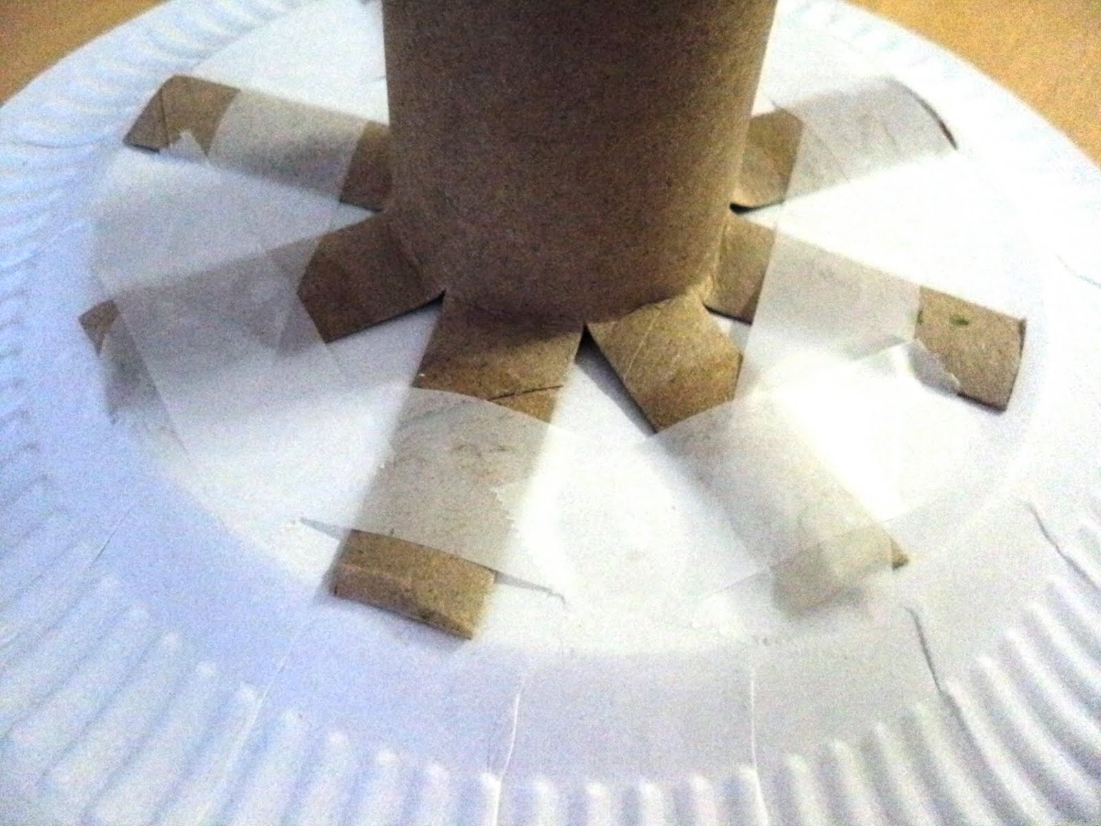 A Little Learning For Two: Paper Plate Christmas Trees