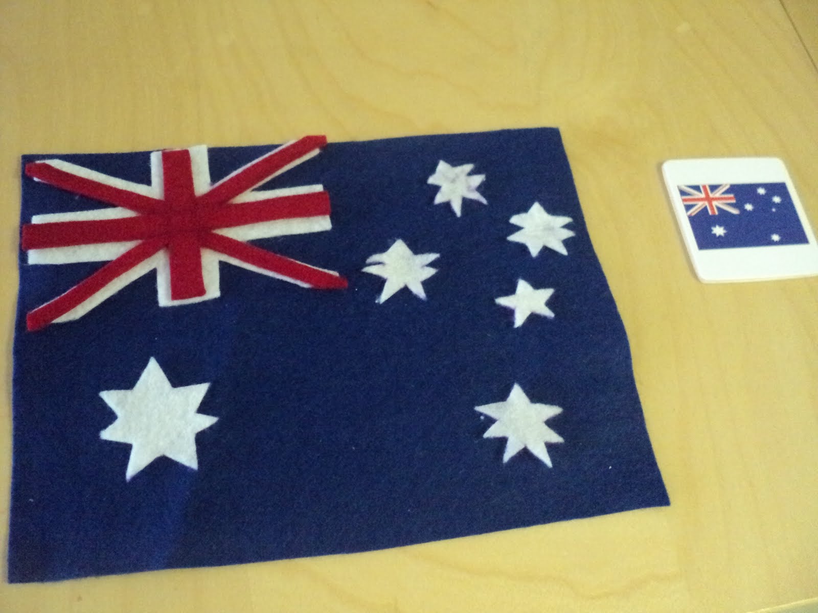 A Little Learning For Two: Felt Flags - Australia Day