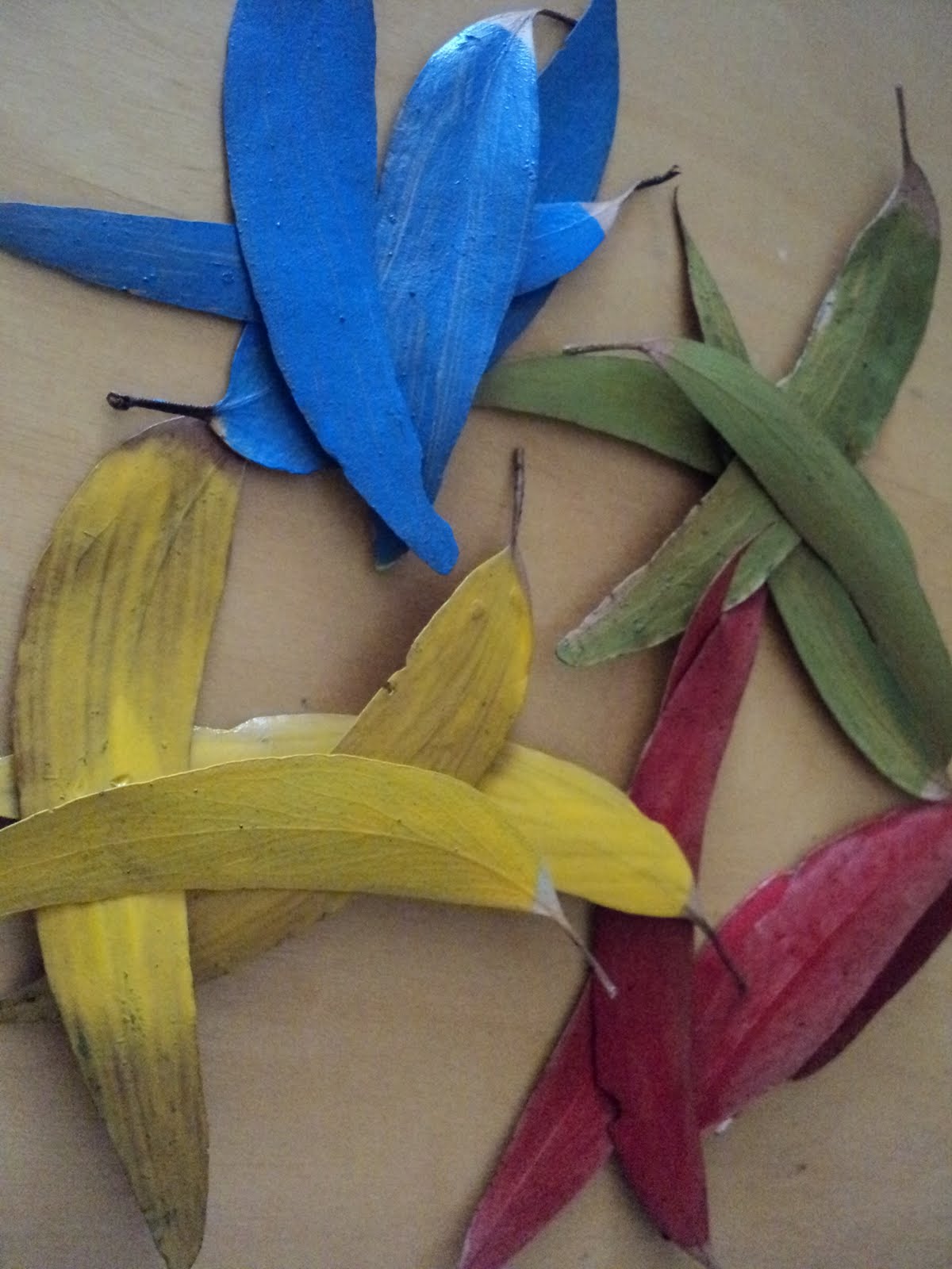 A Little Learning For Two: Painted Leaves
