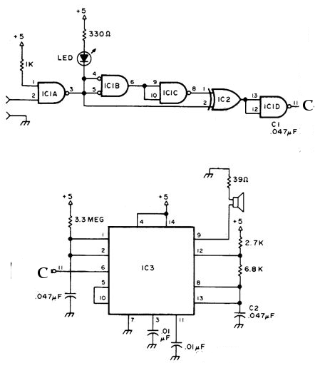 Audible Logic Probe Circuit Schematic - Electronic Circuit Schematic ...