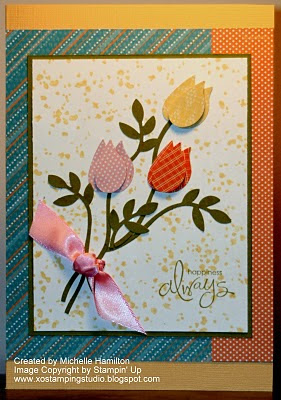 XO Stamping Studio: Bird Punch - Tulips