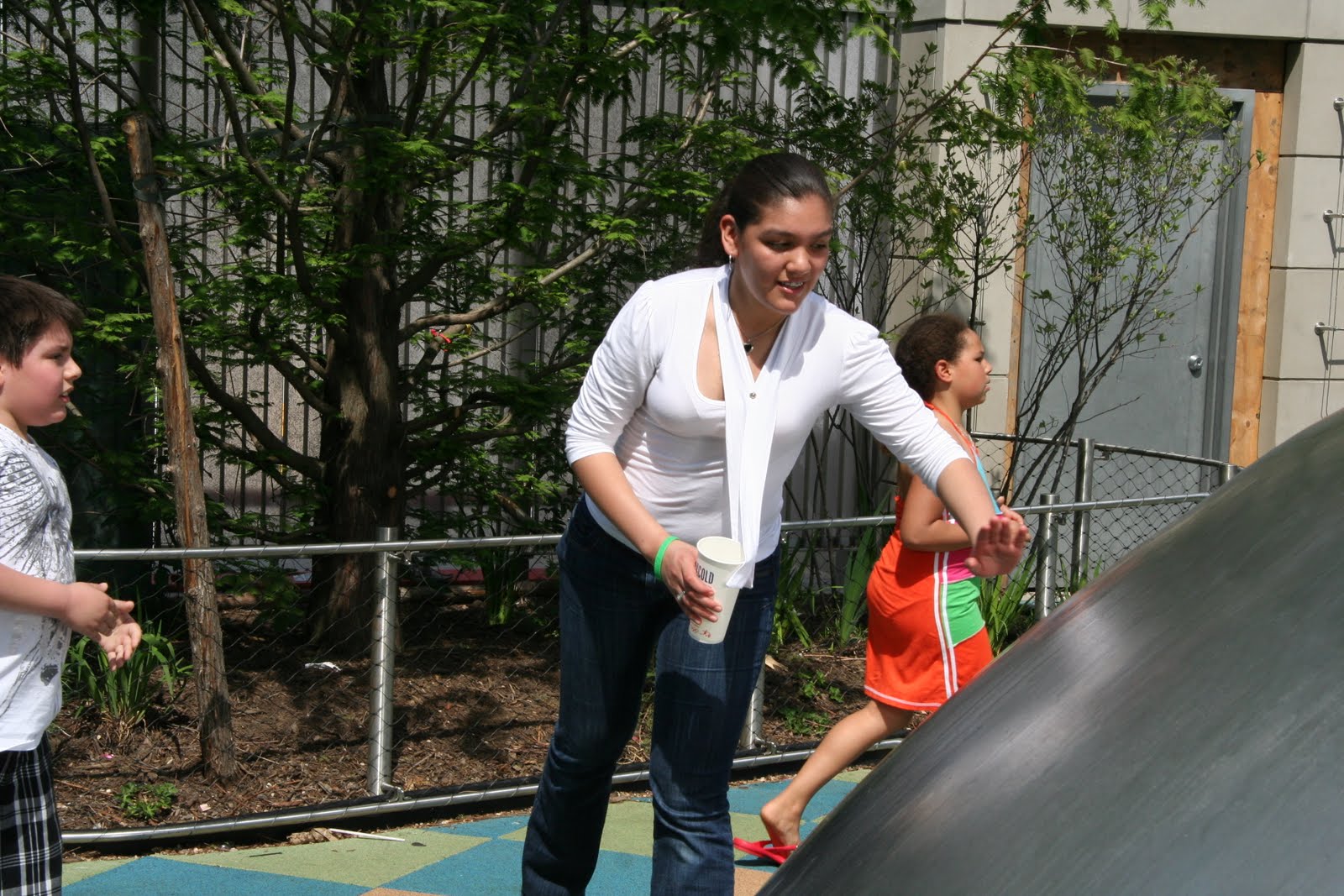 A Walk in the Park: Union Square Playground's Metal Dome Burning Kids