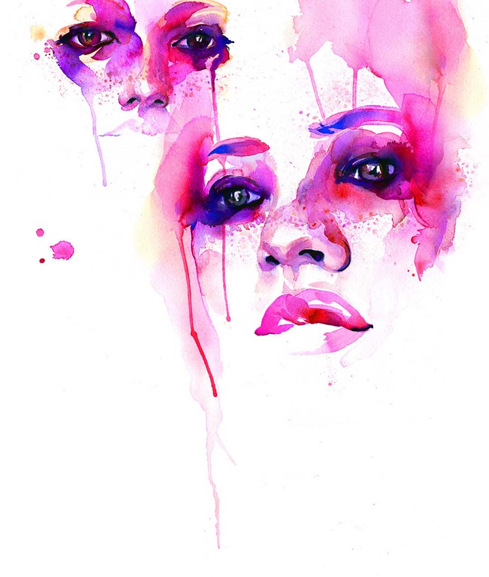 BENG!Buzz: Marion Bolognesi Watercolor Faces