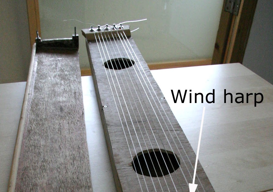 The Little Blue Hut: Building a wind harp.