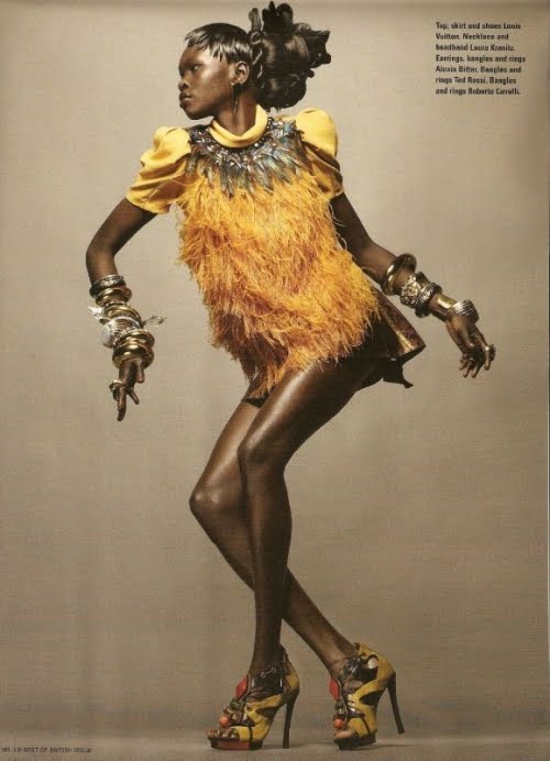 Chic Yet Elegant The Black Beauty Of Alek Wek