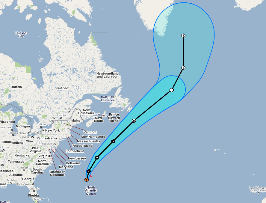 GEMTICE: L'ouragan Igor cartographié dans Google Maps