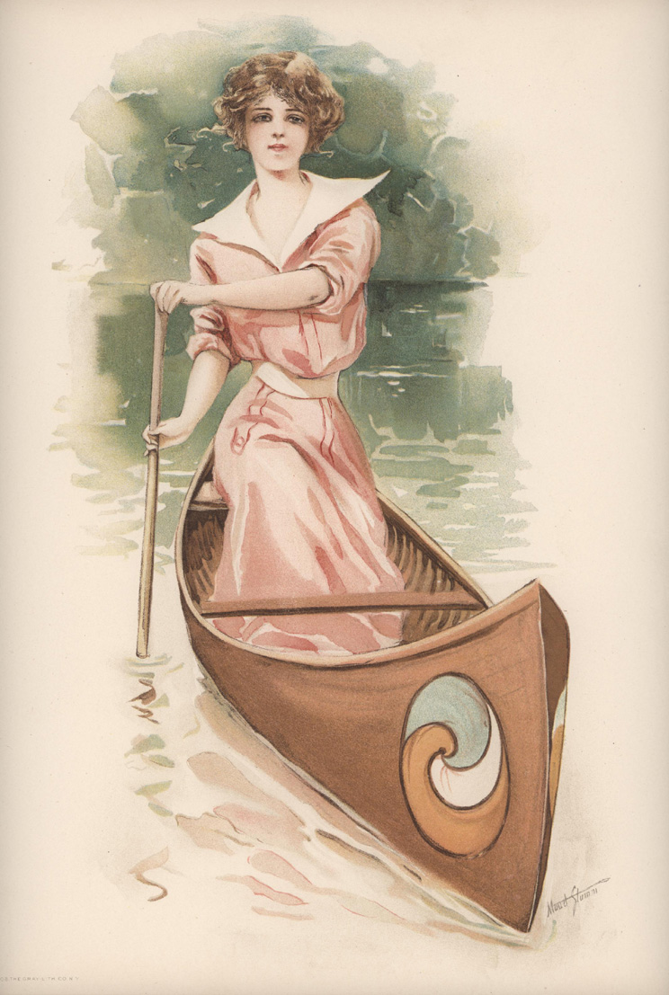 Paddle Making (and other canoe stuff): Victorian Canoe Art